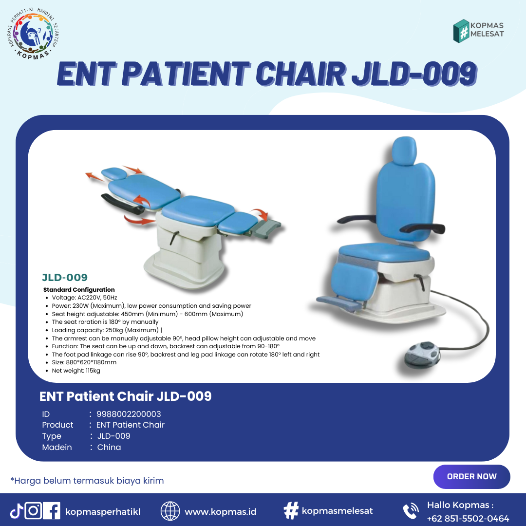 ENT Patient Chair JLD-009 - doktertht.id