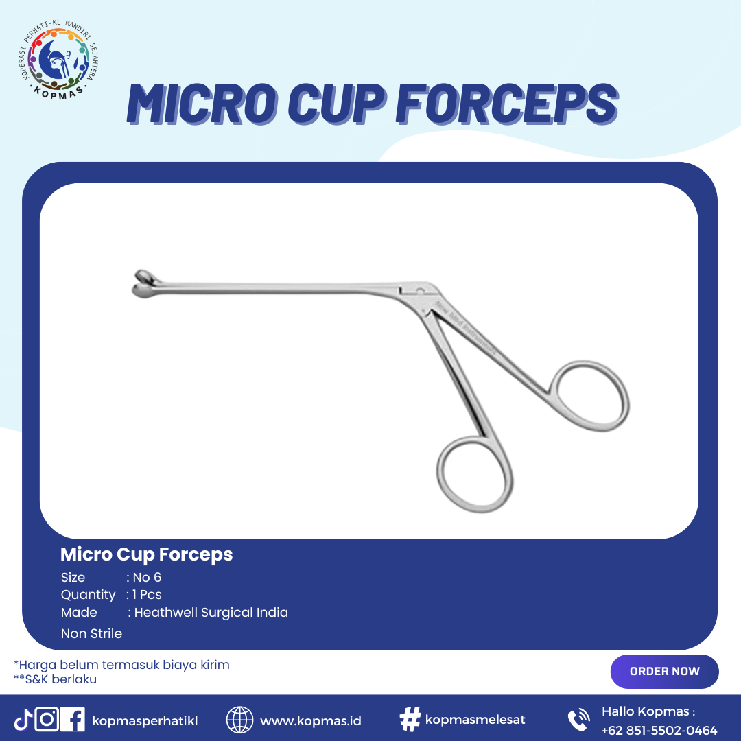 Ear Cup Forcep Micro India - doktertht.id